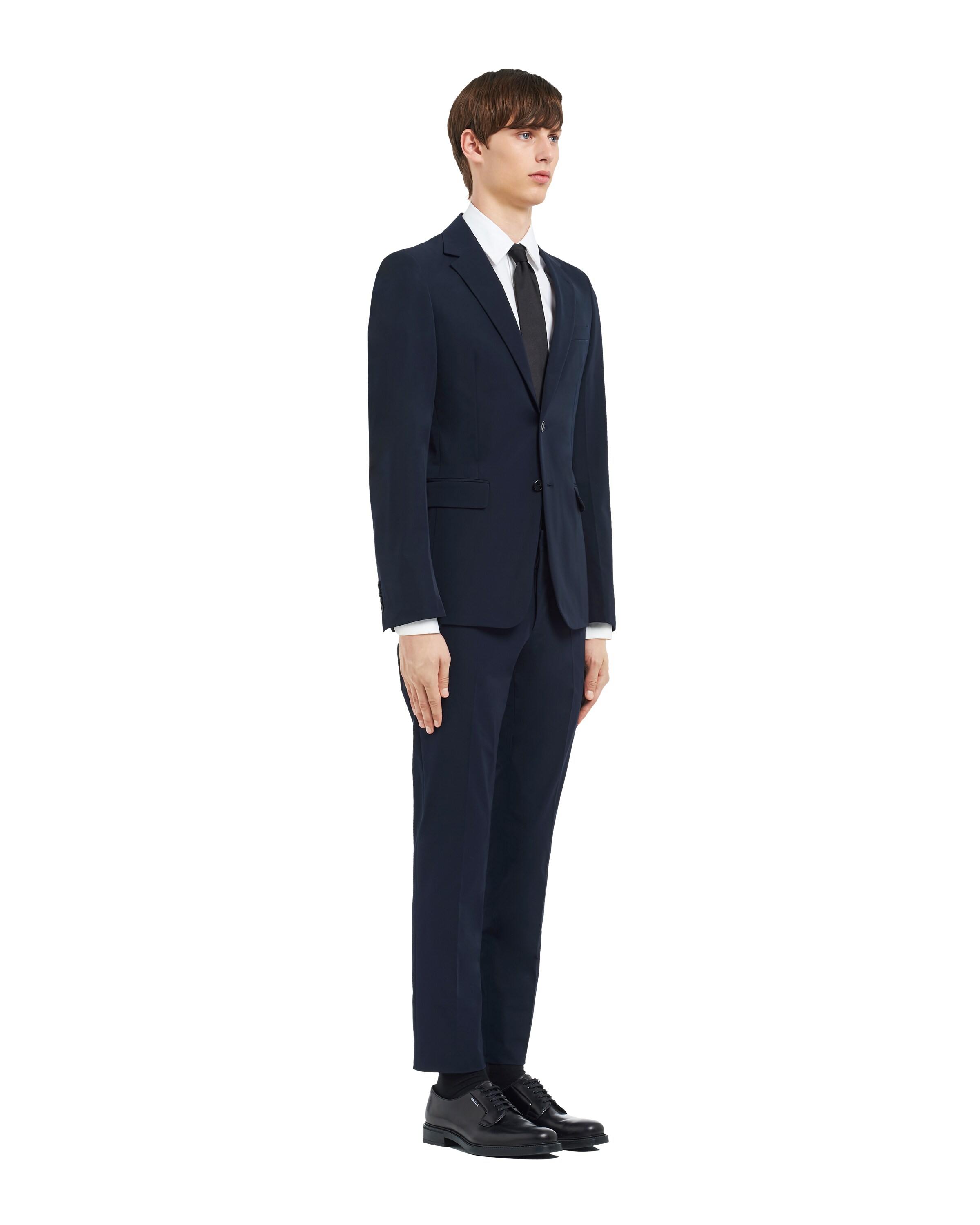 Navy Technical fabric single-breasted suit | Prada