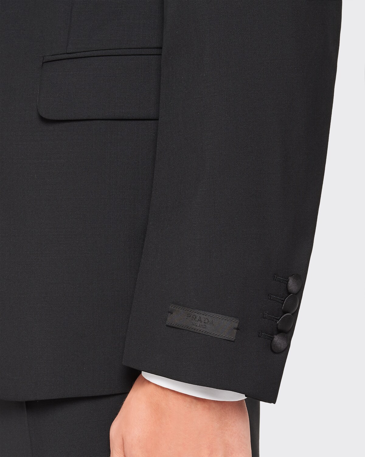 Black Mohair And Wool Suit | PRADA