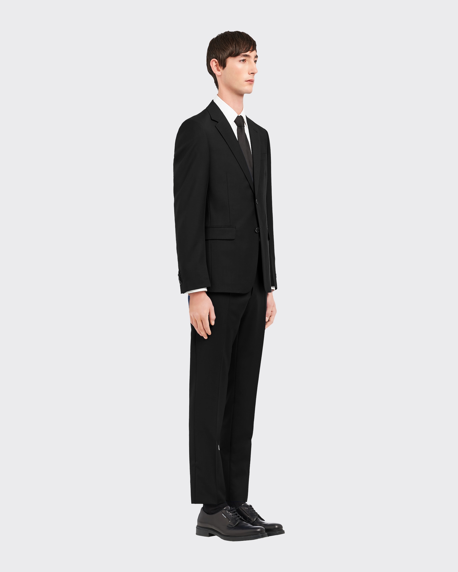 Black Wool And Mohair Single-breasted Suit | PRADA