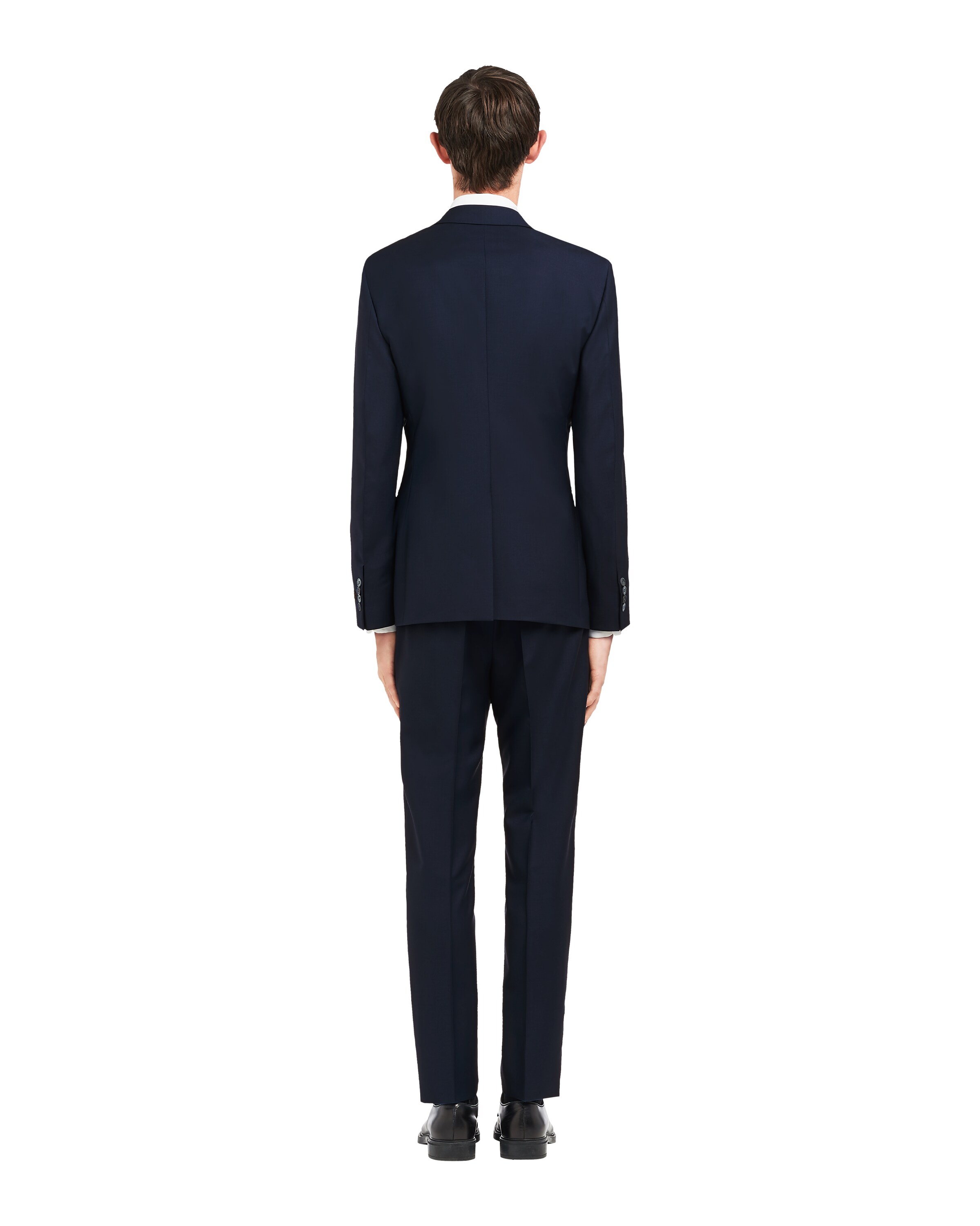 Navy Wool and mohair single-breasted suit | Prada