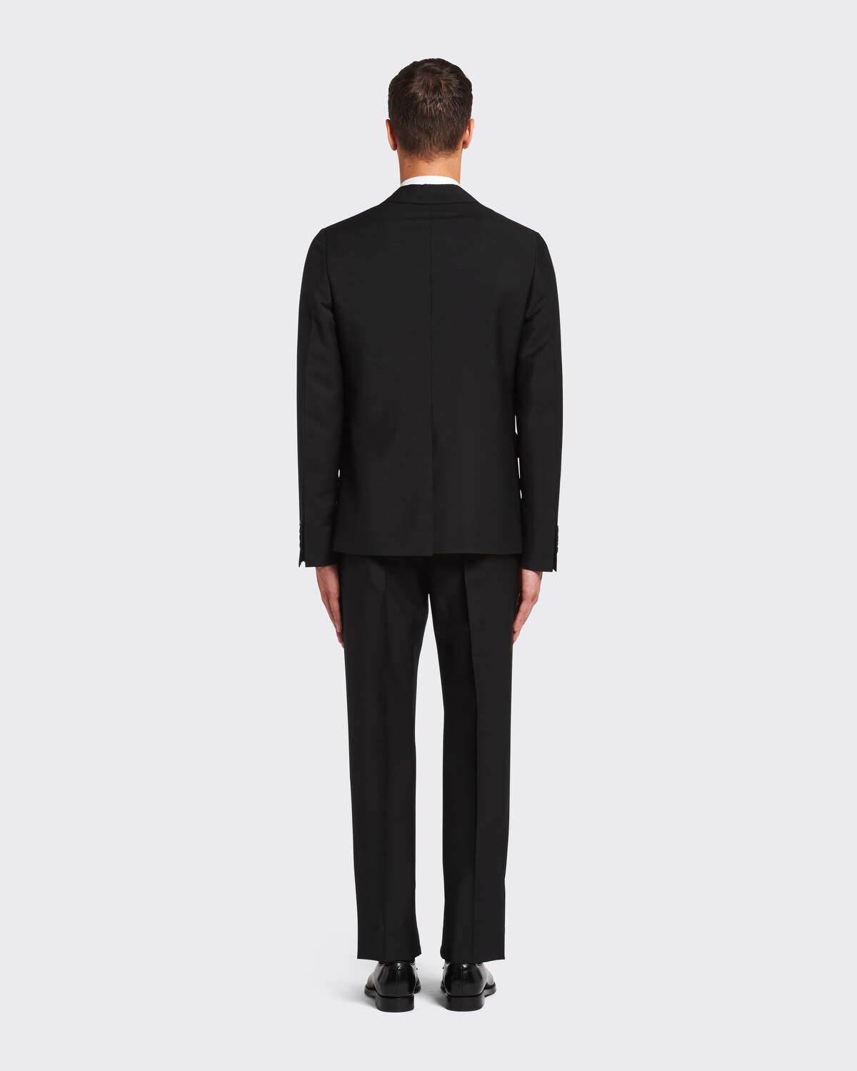 Black Single-breasted Wool And Mohair Suit | PRADA