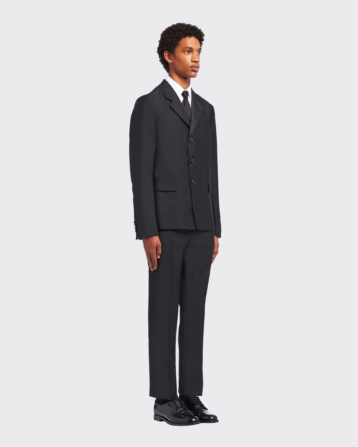Black Wool And Mohair Single-breasted Suit | PRADA