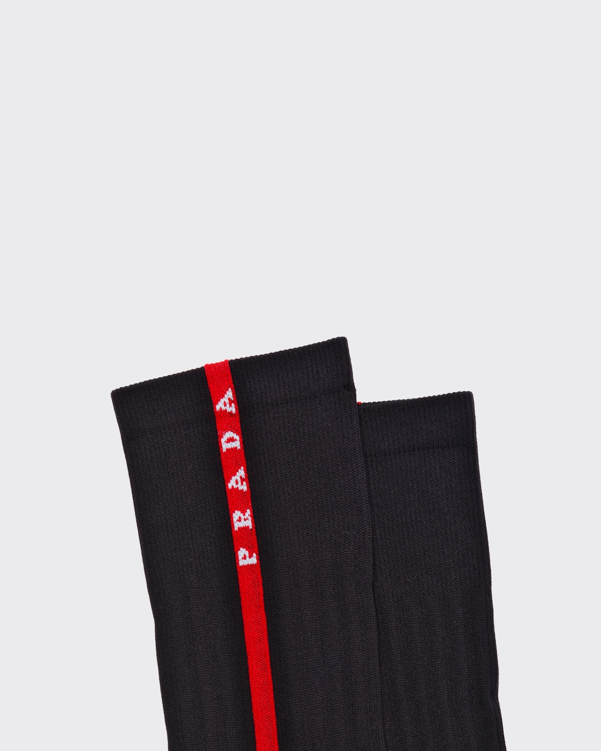 Black Re-nylon Knit Socks | PRADA