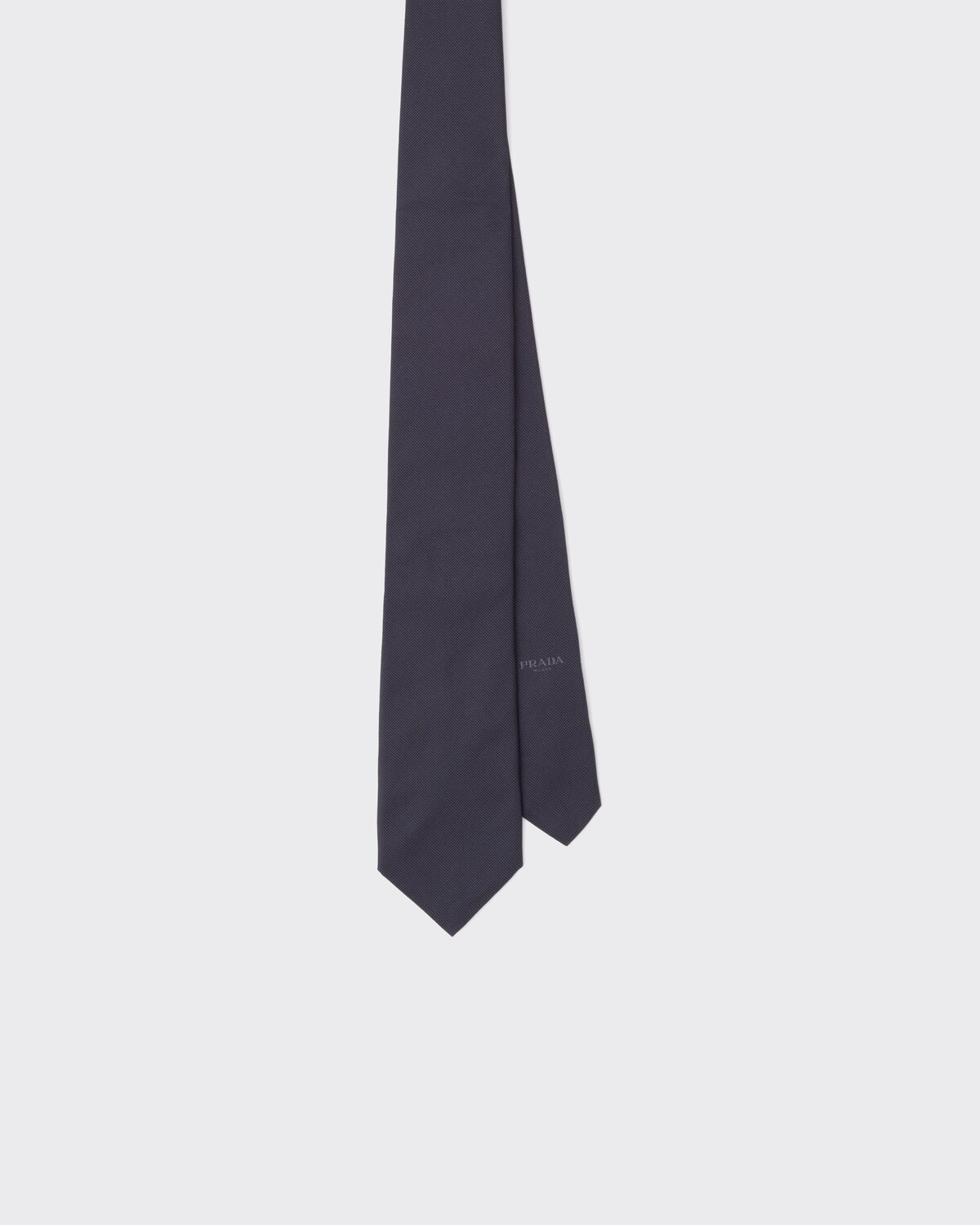 Midnight Blue Pinpoint Tie | PRADA