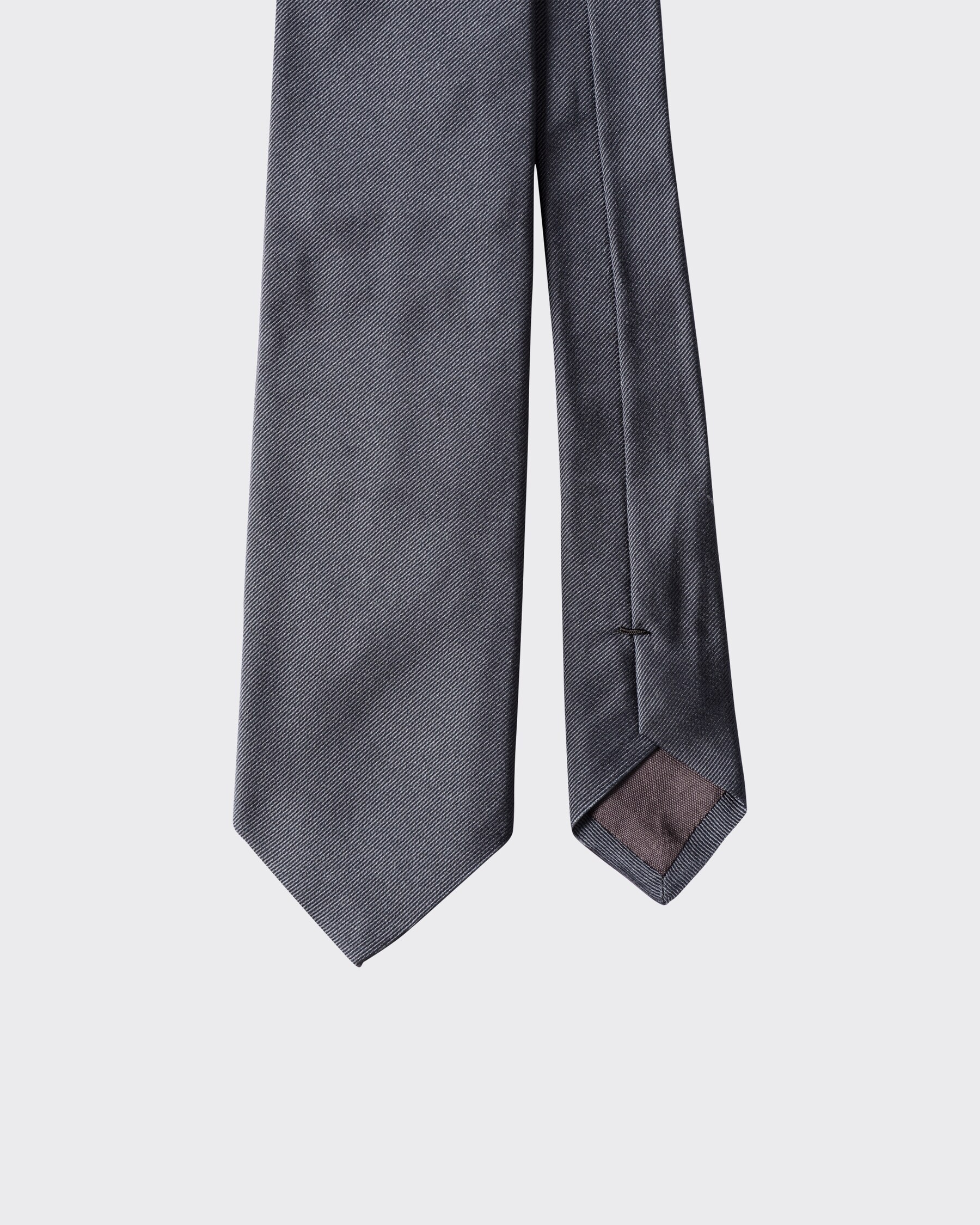 Smoky Gray Micro-faille Tie | PRADA