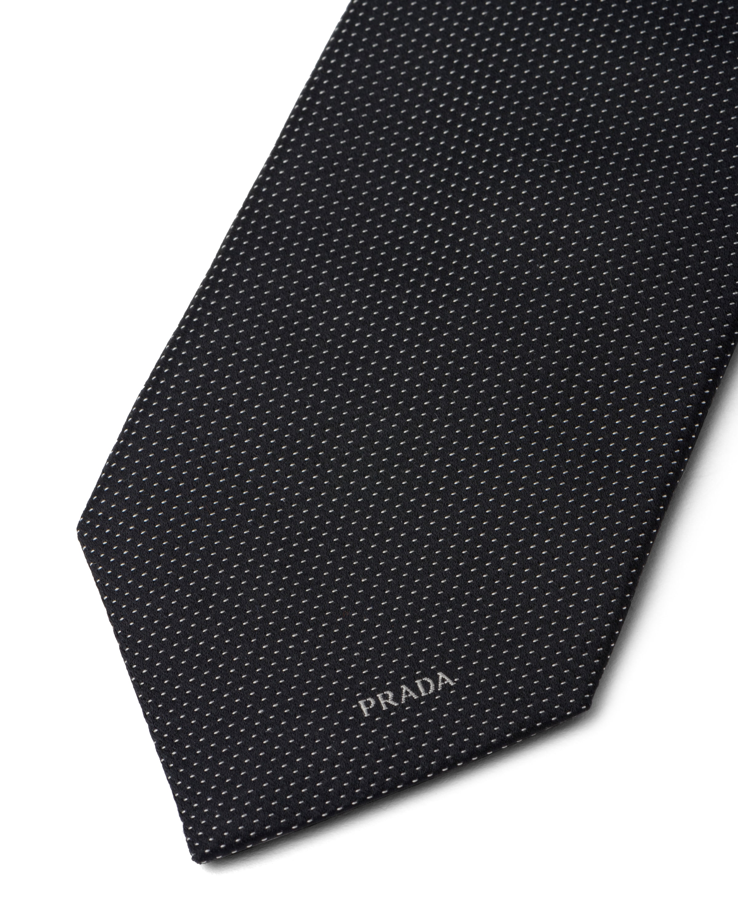 Black Silk tie | Prada