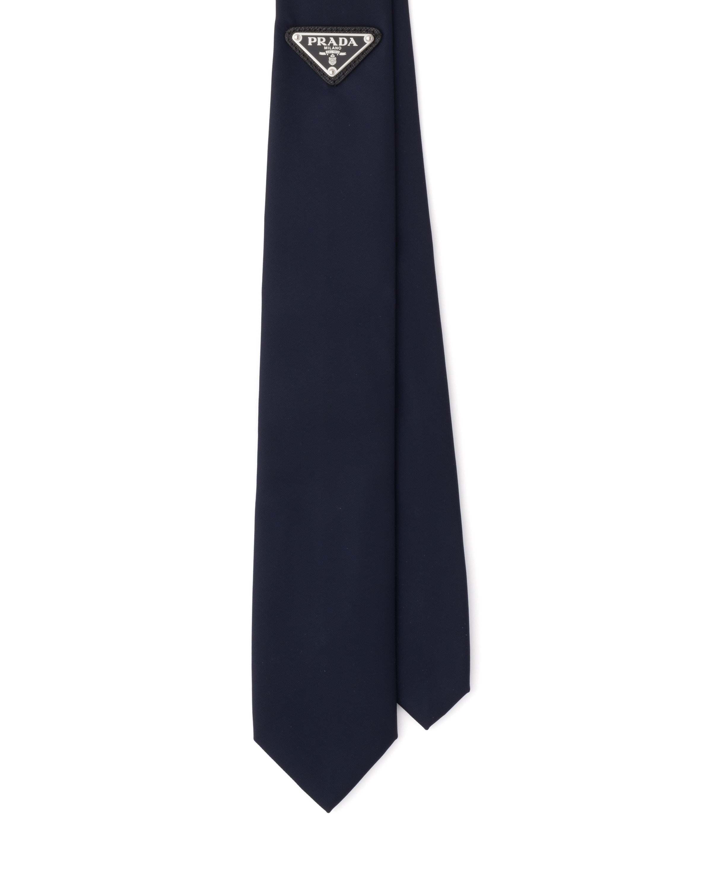 Navy Re-Nylon gabardine tie | Prada