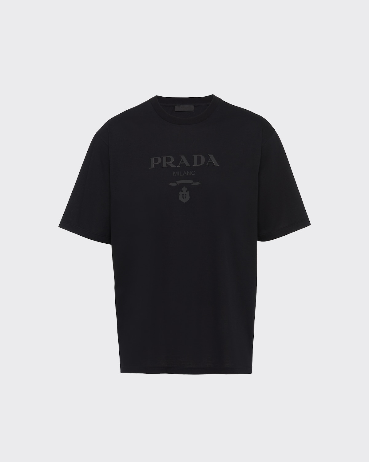 Black Cotton T-shirt | PRADA