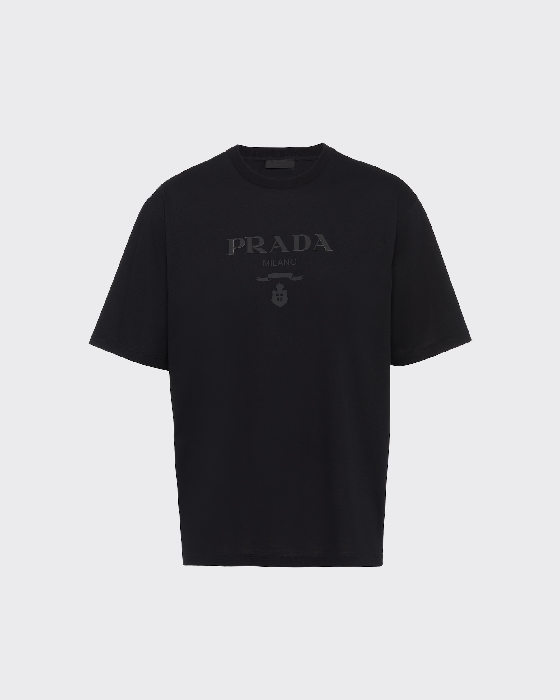Black Cotton T-shirt | PRADA