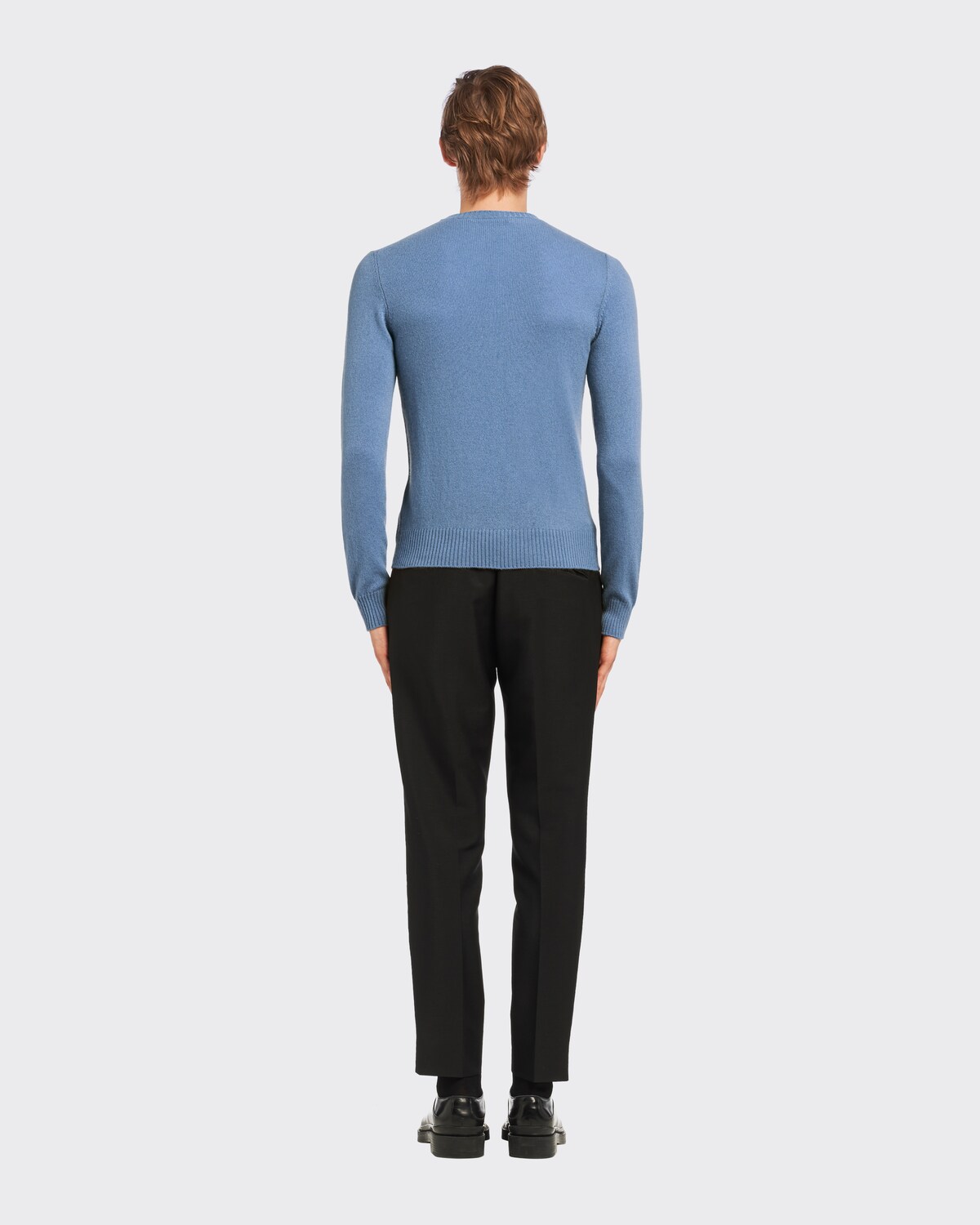 Aviator Blue Cashmere Sweater | PRADA