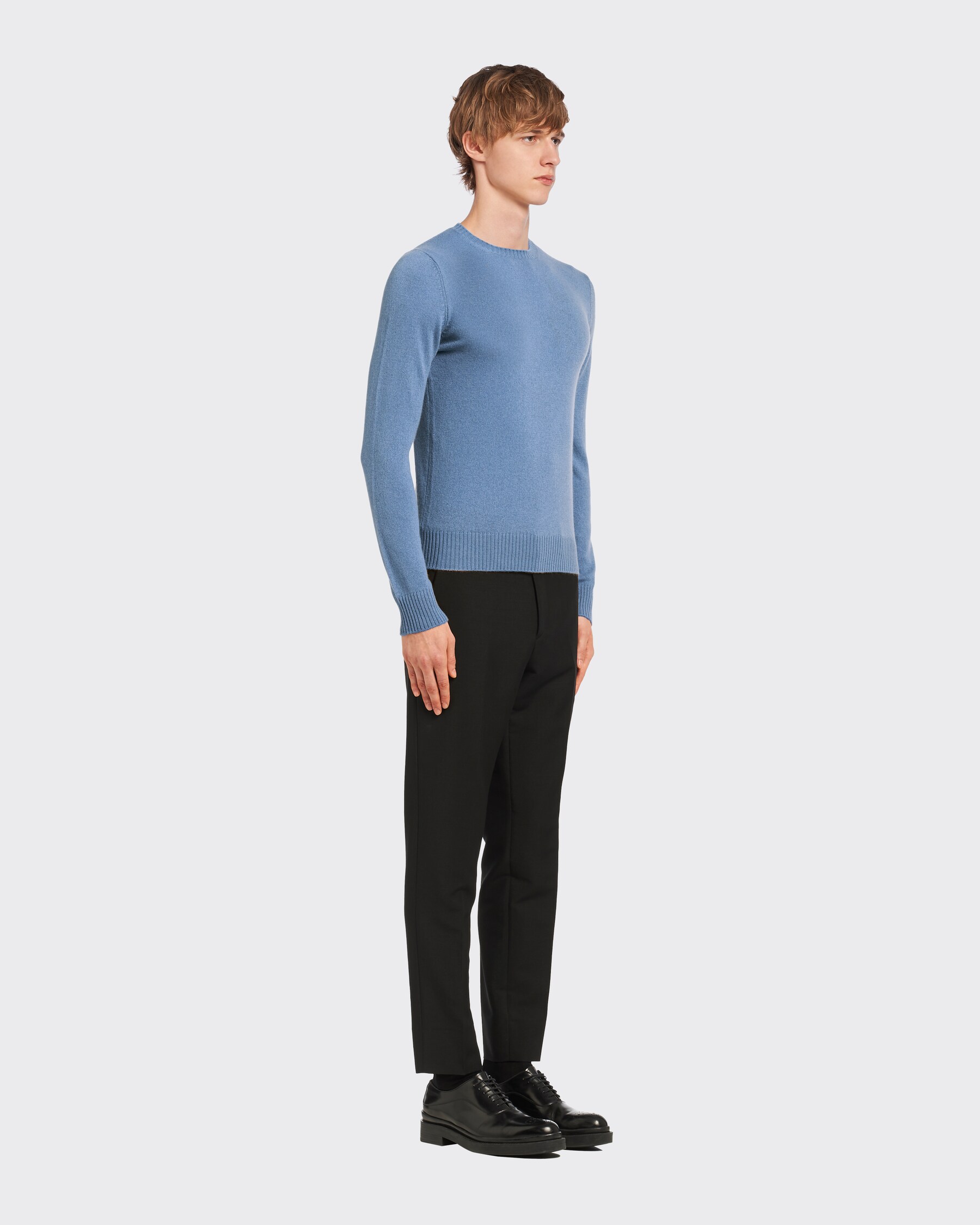 Aviator Blue Cashmere Sweater | PRADA