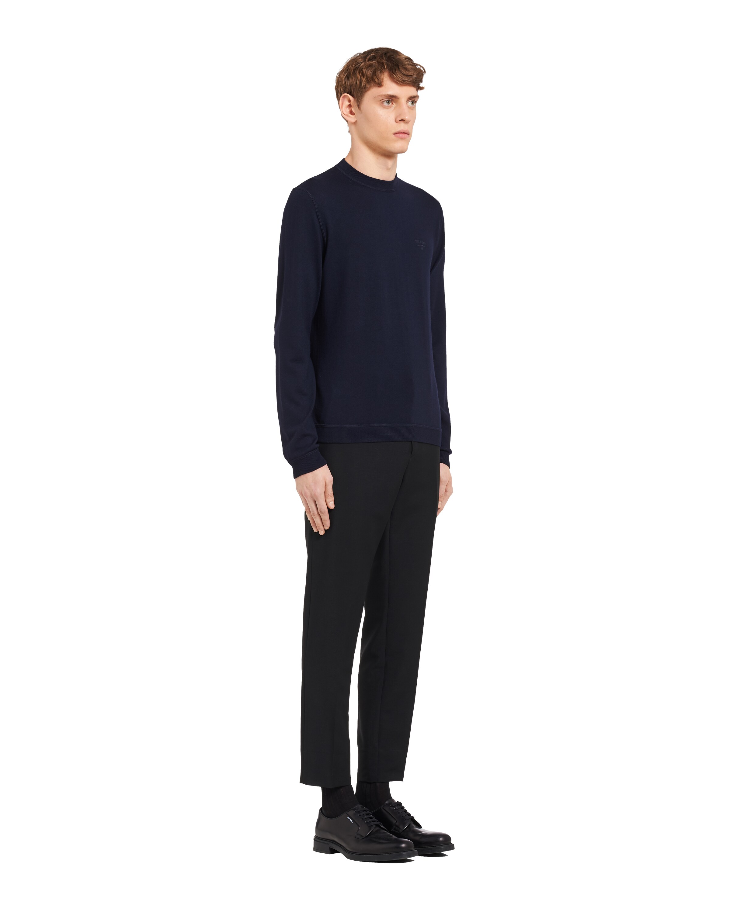 Navy Wool sweater | Prada