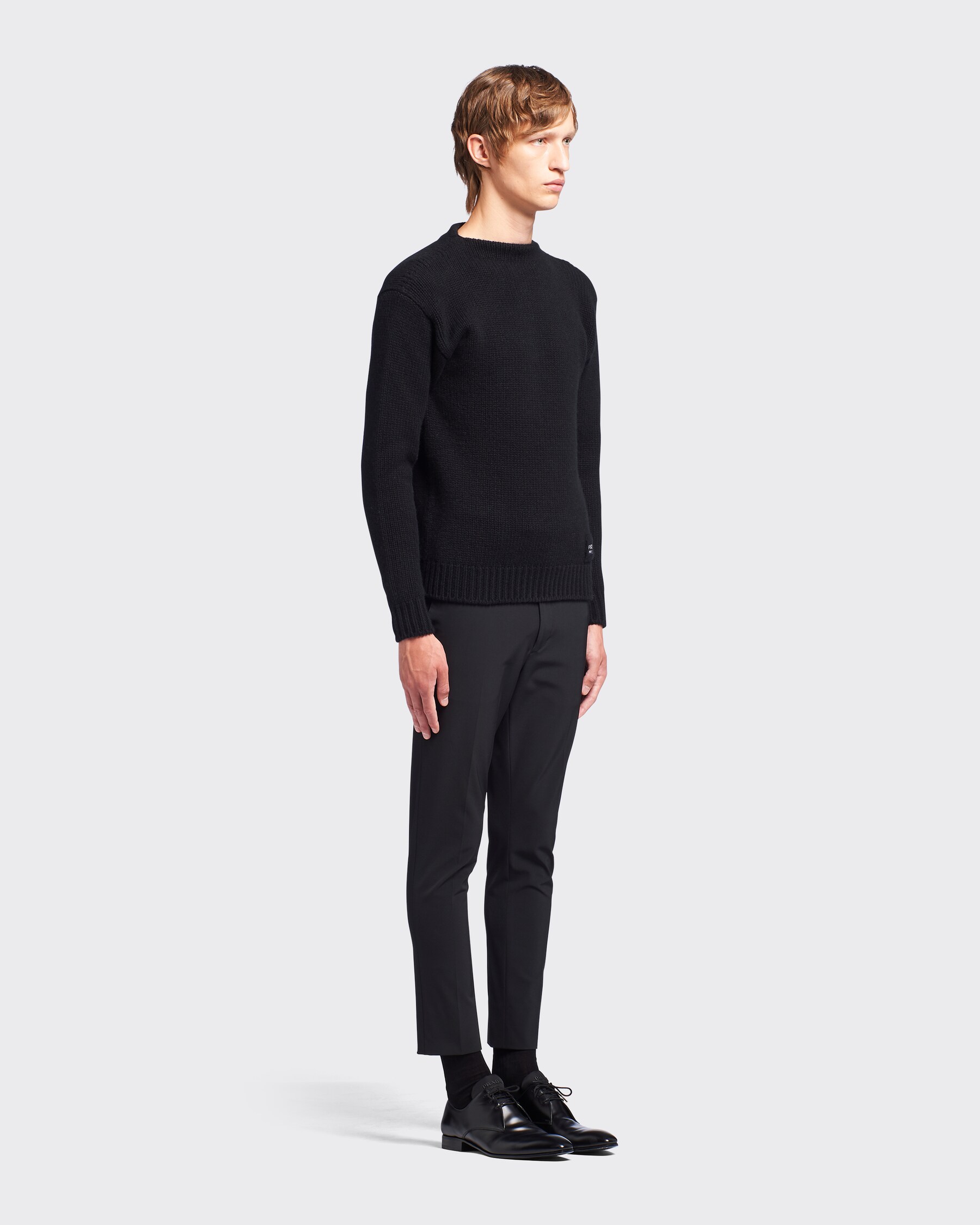Black Cashmere Boat-neck Sweater | PRADA