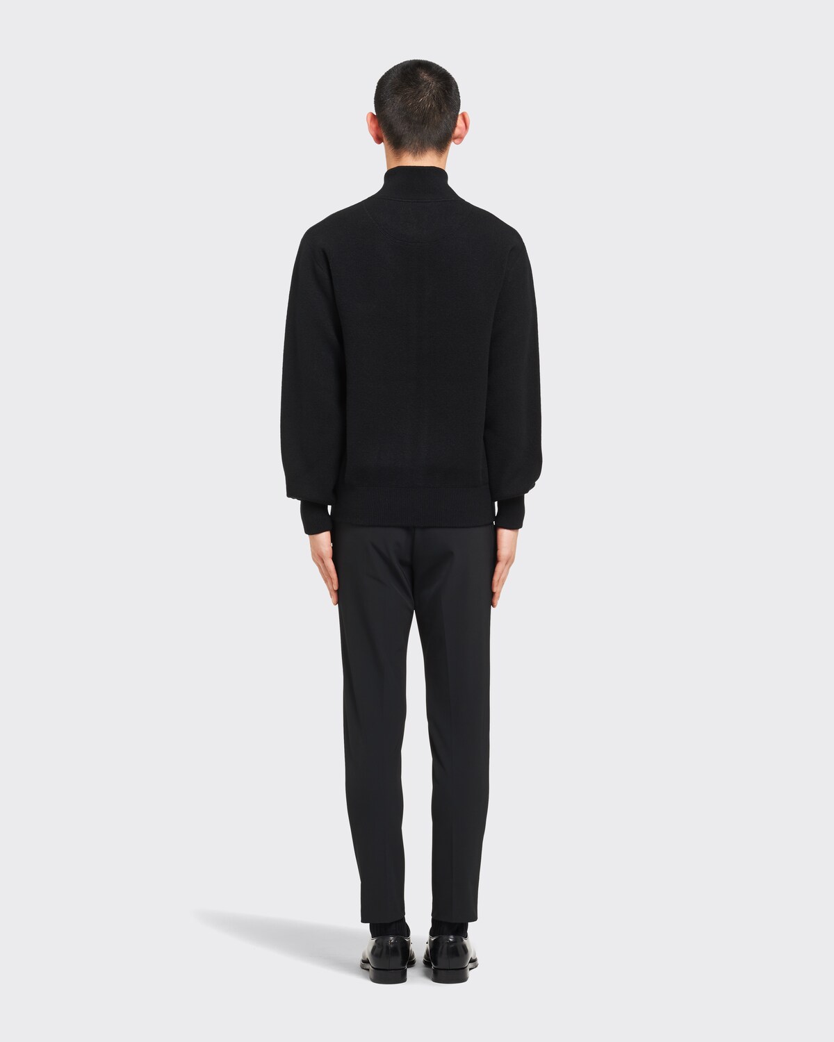 Black Cashmere Fleece Cardigan | PRADA