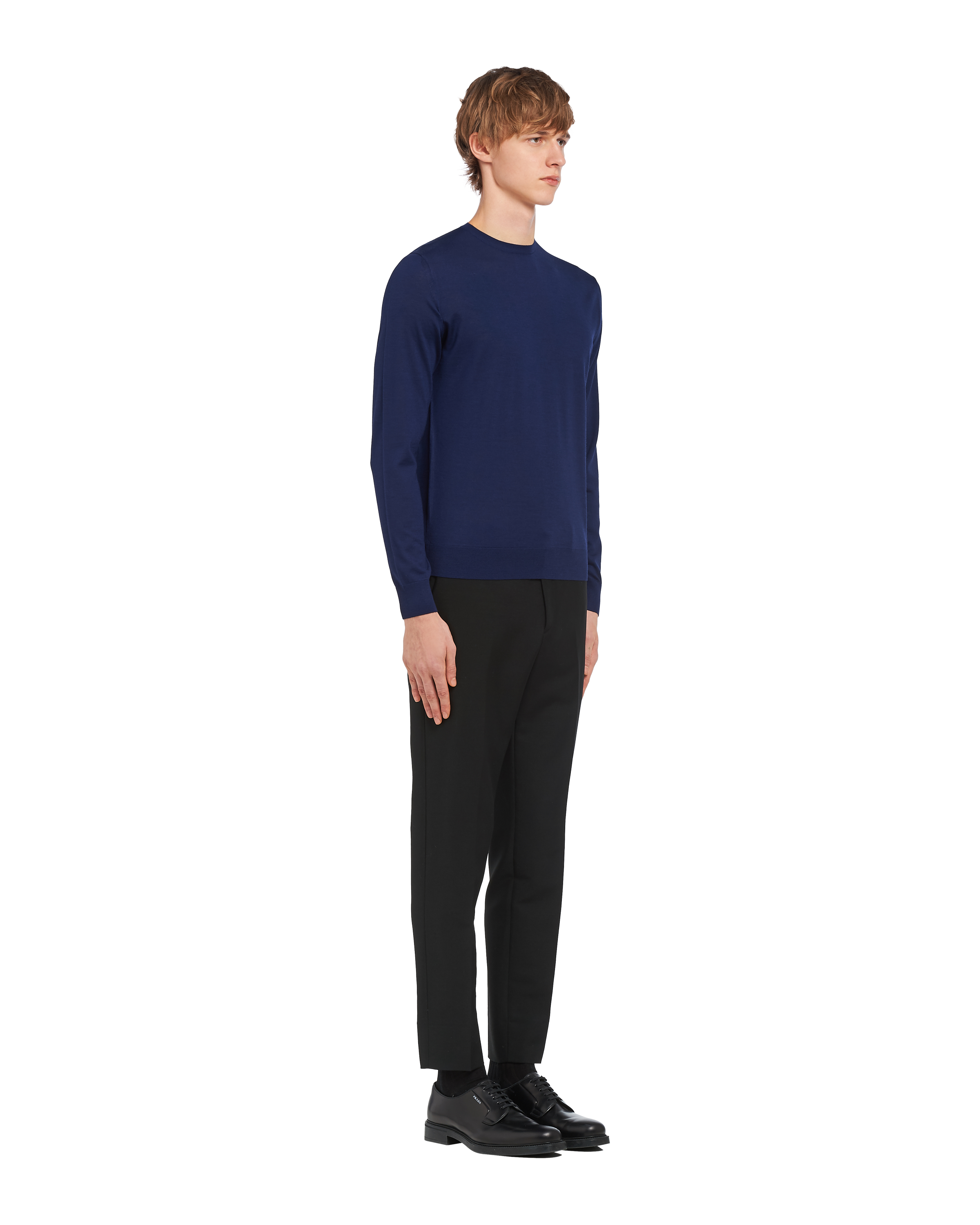 Baltic Blue Wool Sweater | Prada