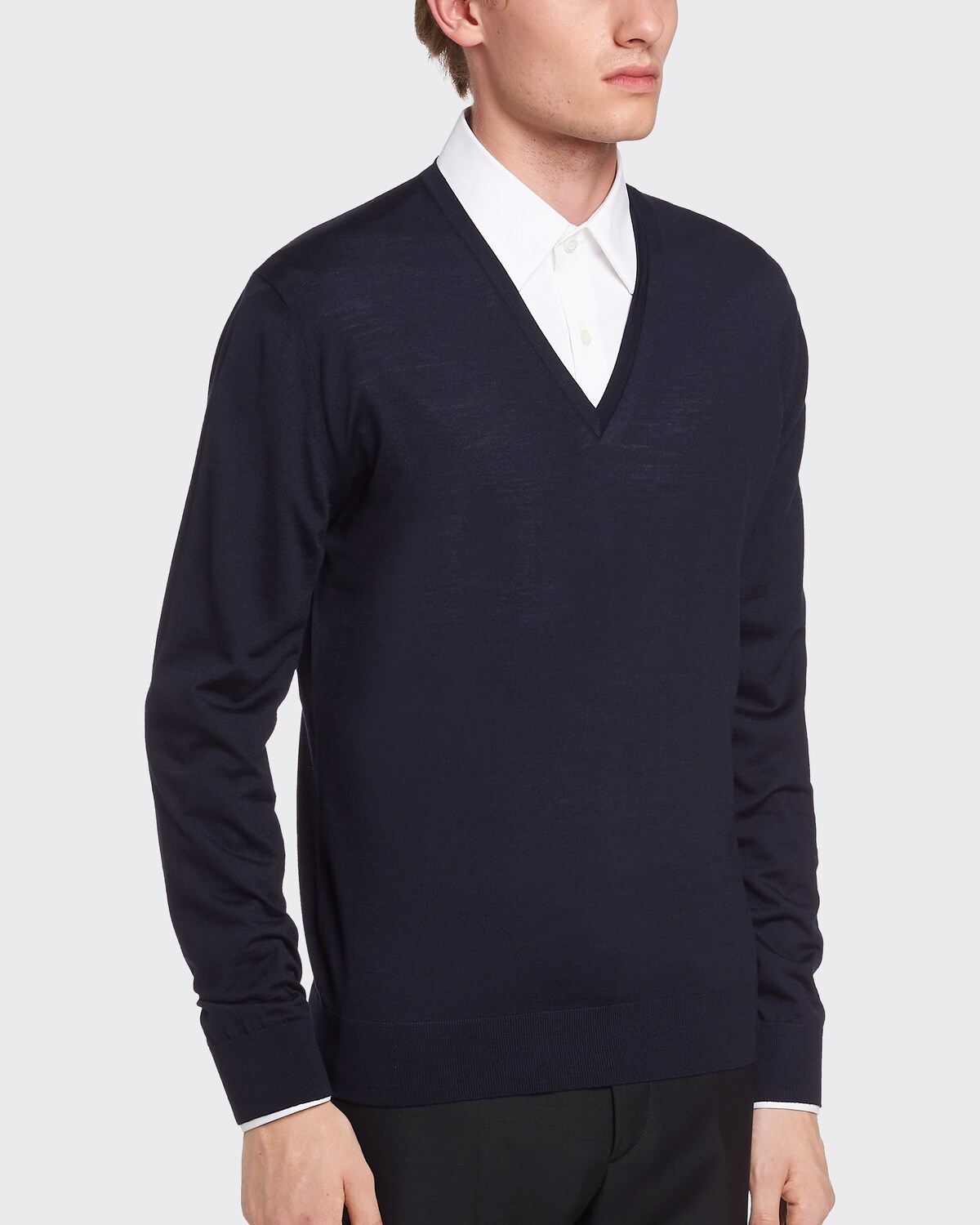 Blue Wool Sweater | PRADA