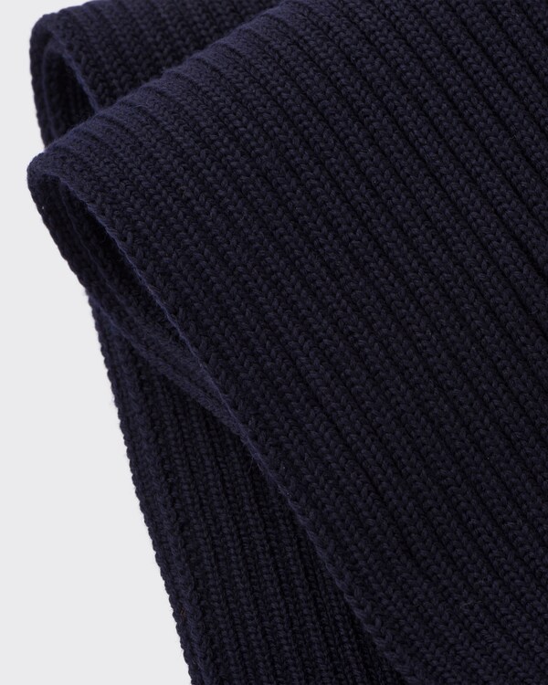 Navy Wool Scarf | PRADA