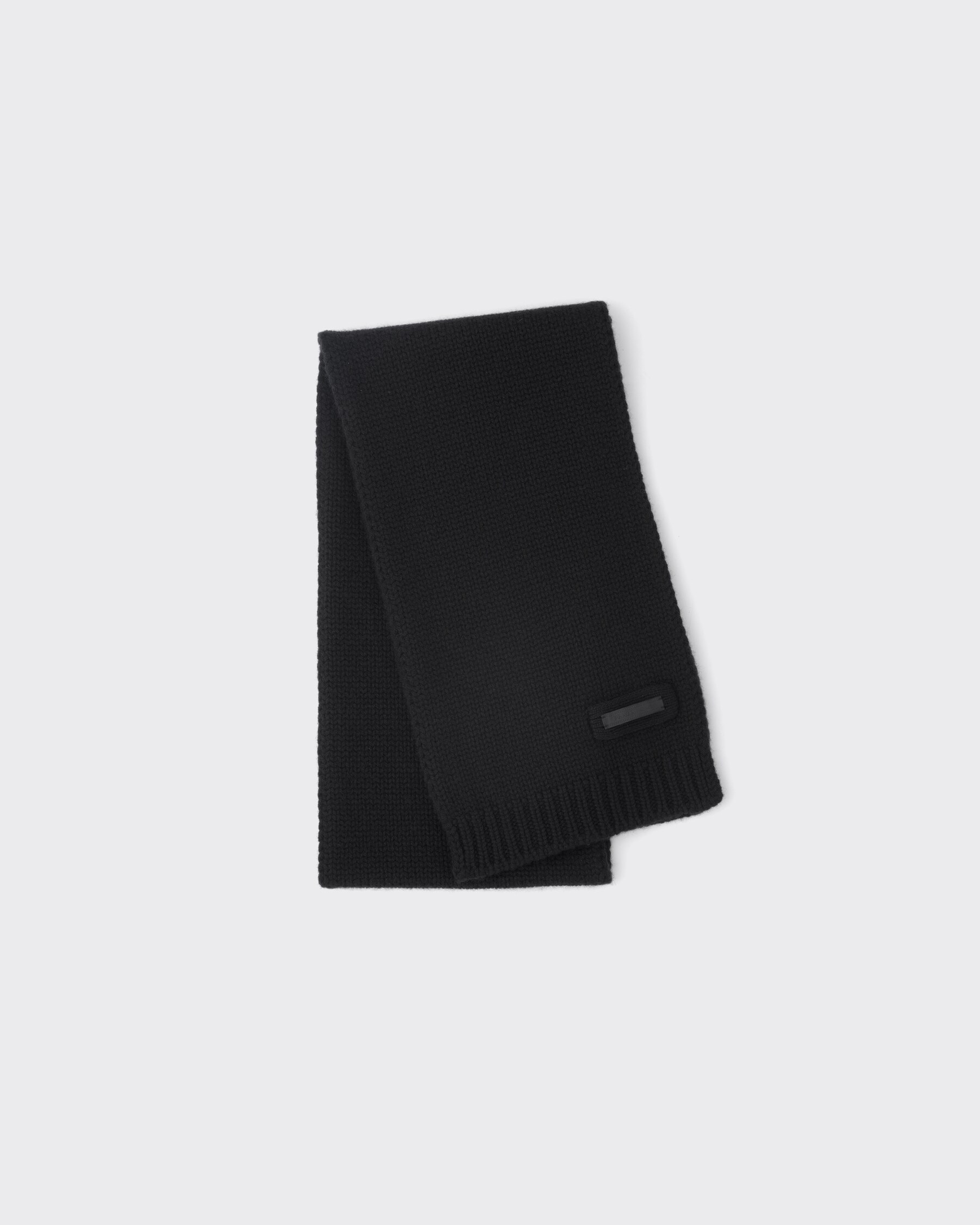 Black Cashmere Scarf | PRADA