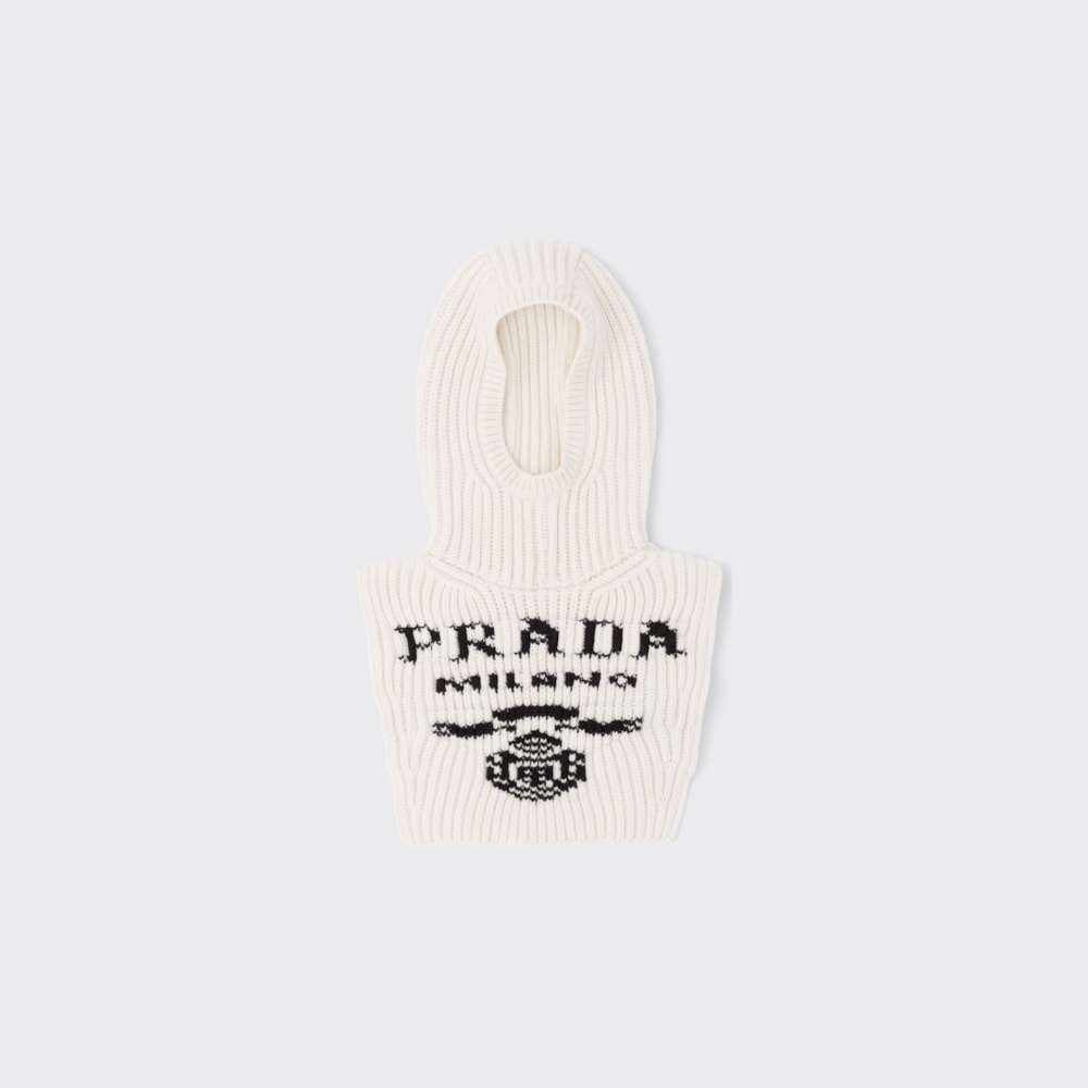 White Cashmere ski helmet | Prada