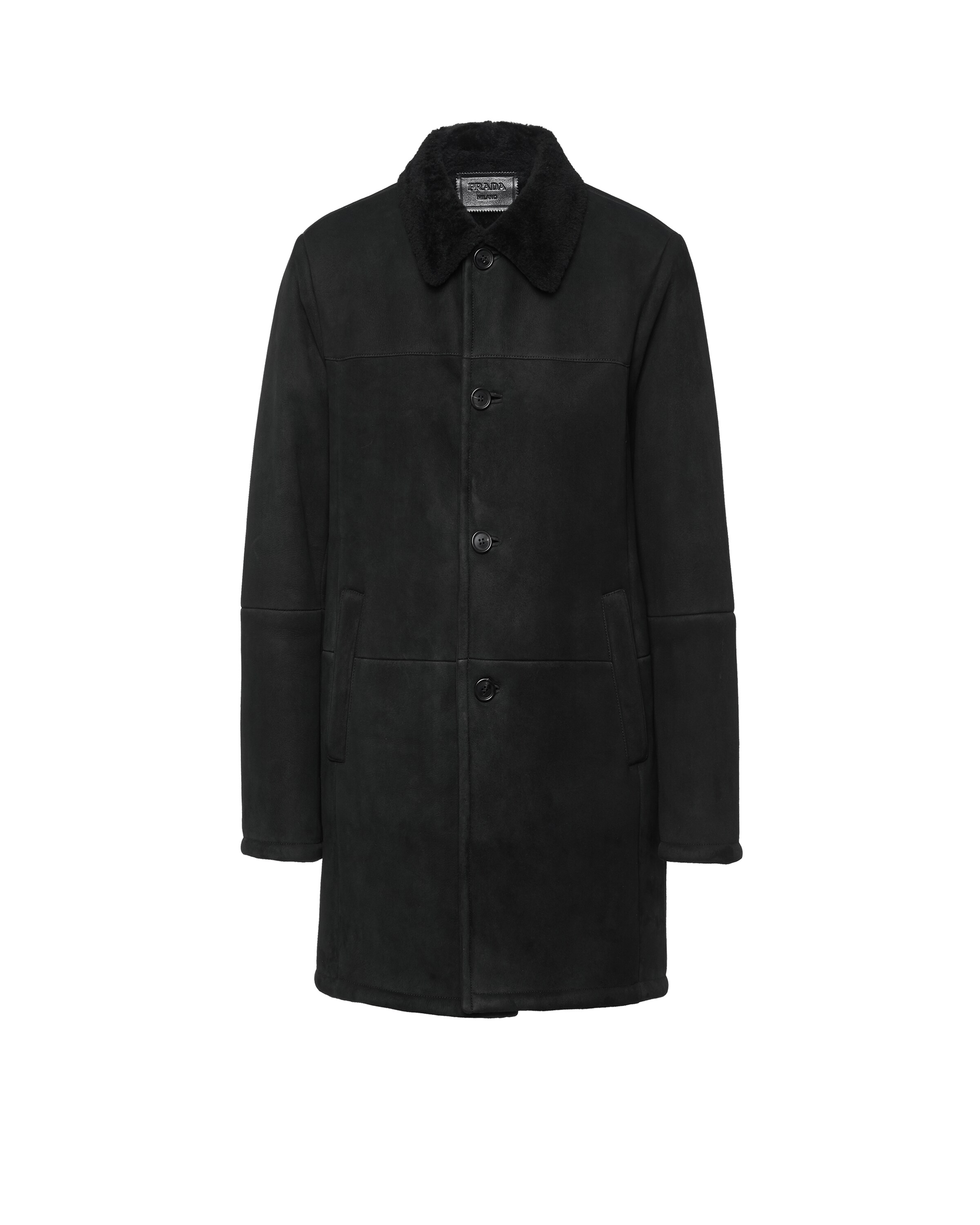 Suede sheepskin coat | Prada