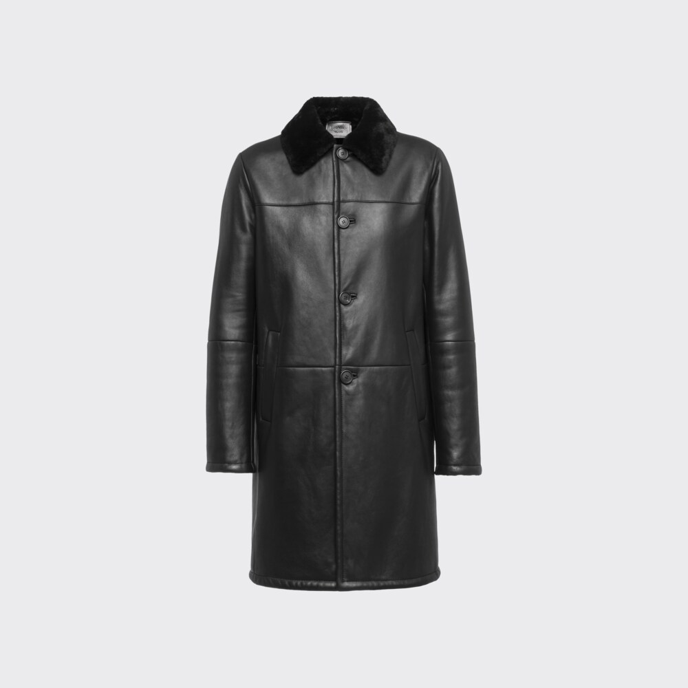 Black Sheepskin coat | Prada