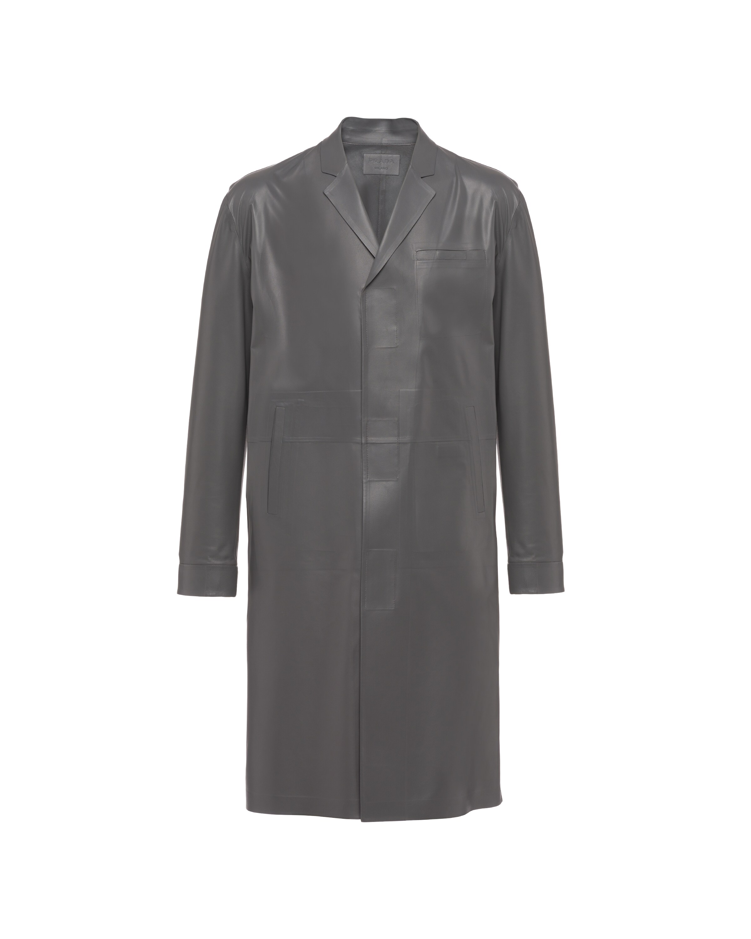 Nappa leather coat | Prada
