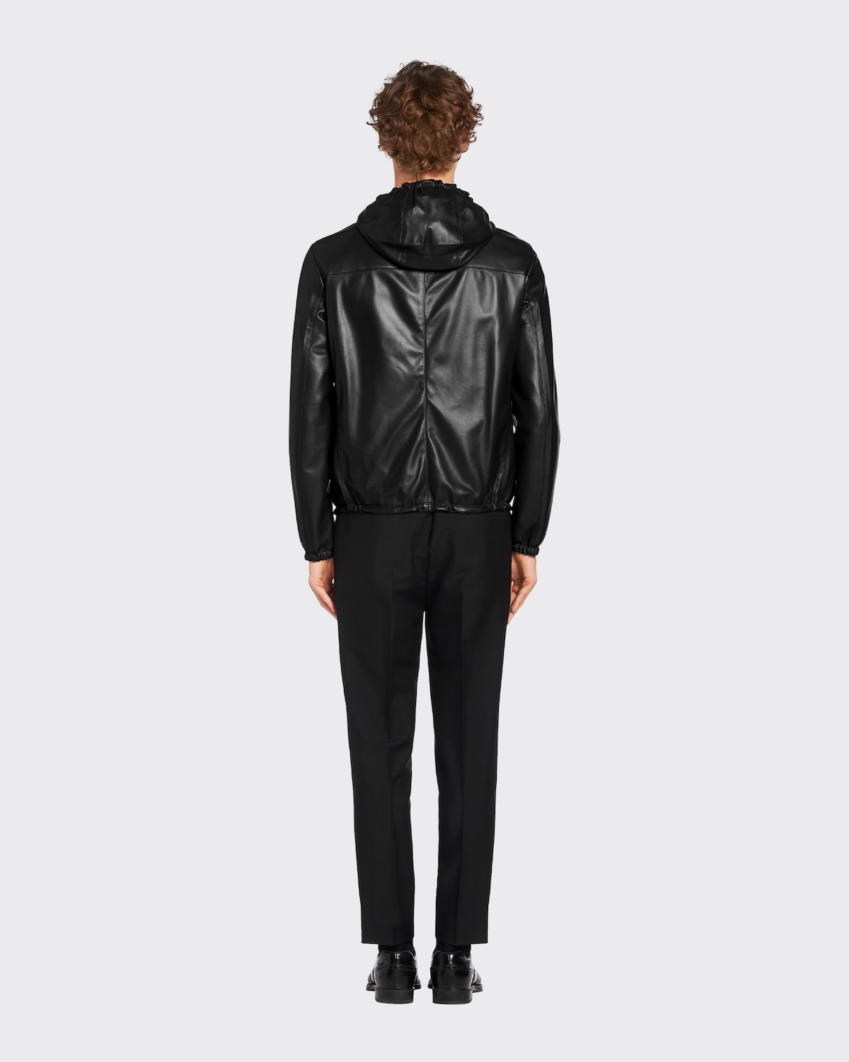 Black Reversible Nappa Leather Jacket | PRADA