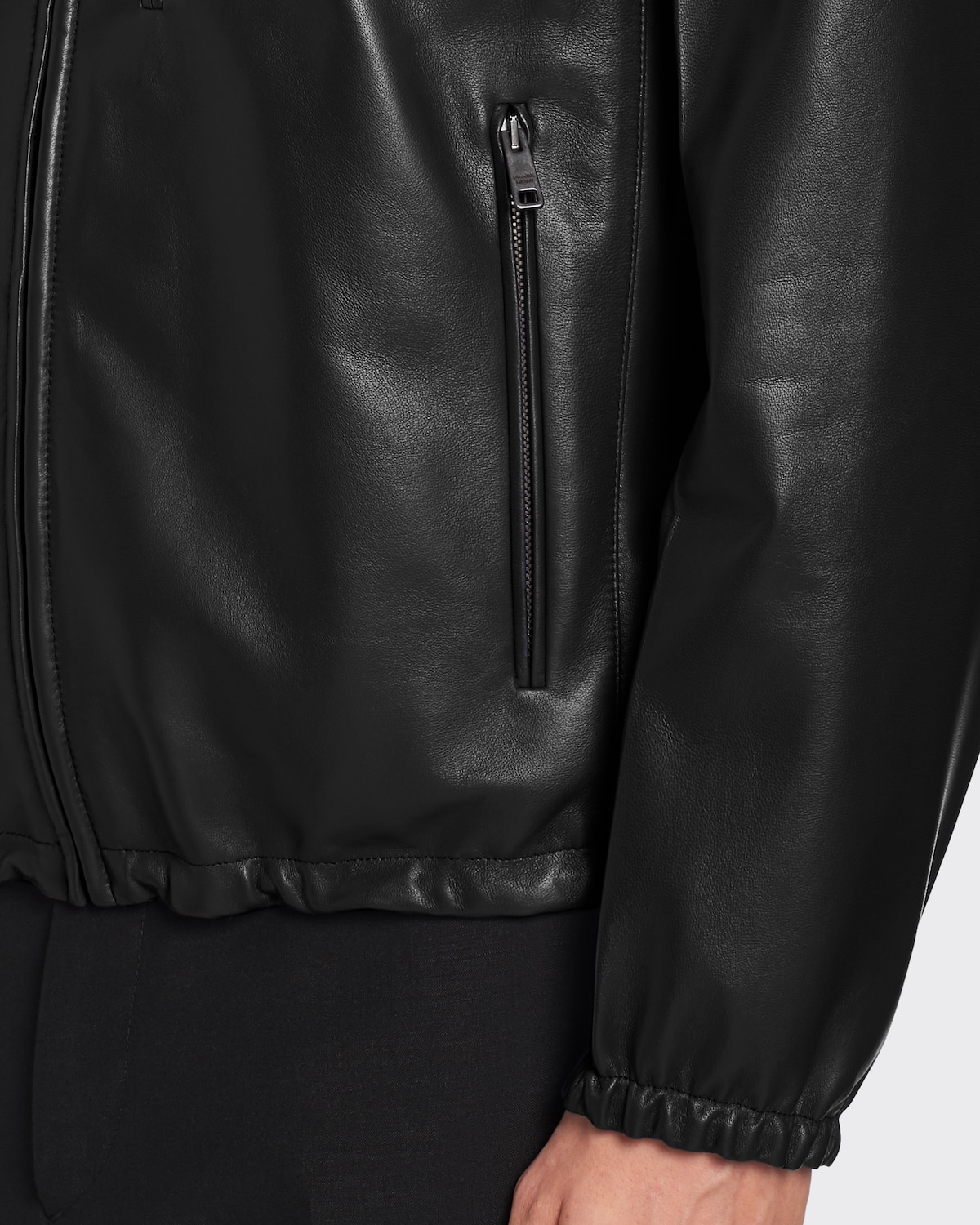 Black Reversible Nappa Leather Jacket | PRADA