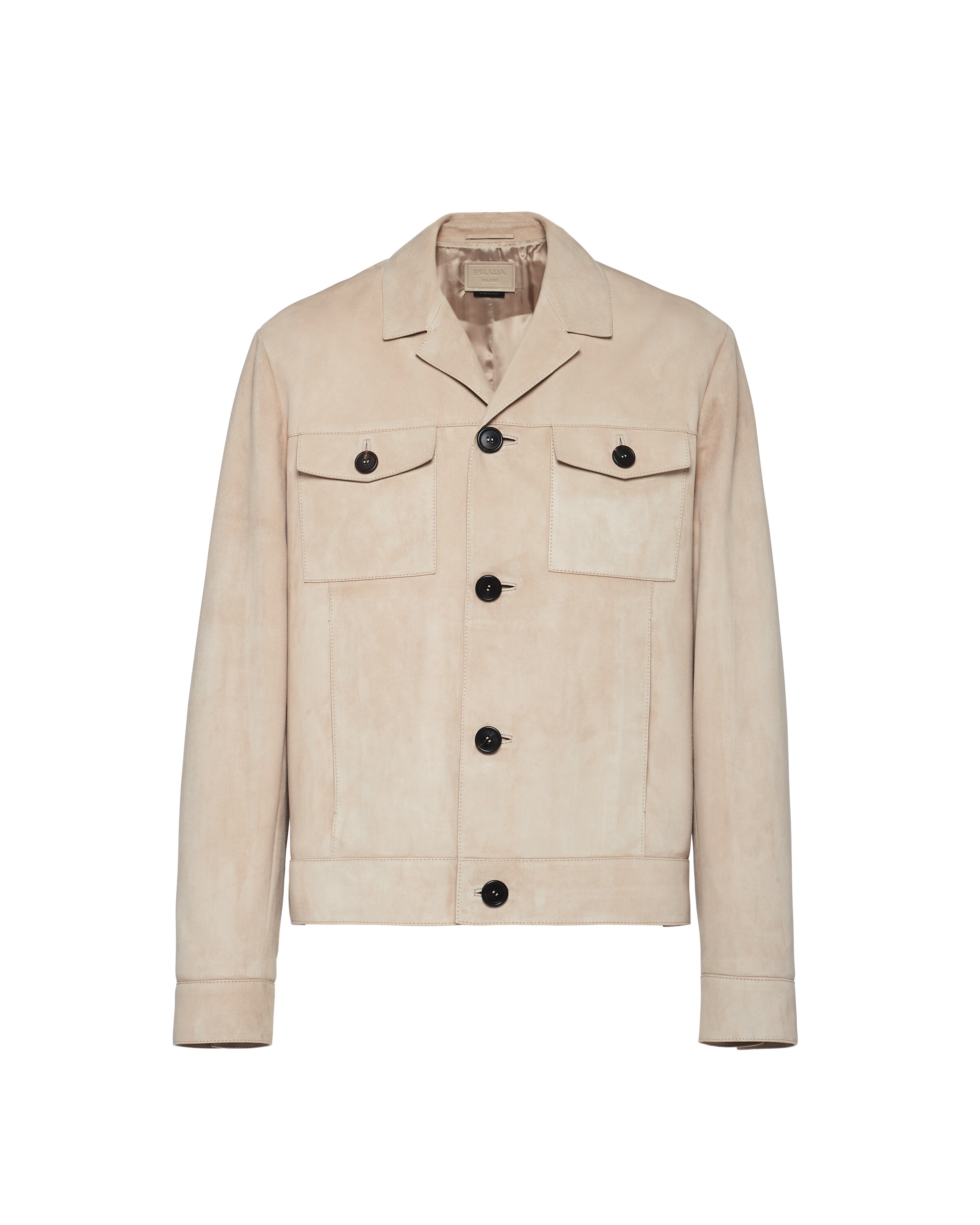Ivory Suede jacket | Prada