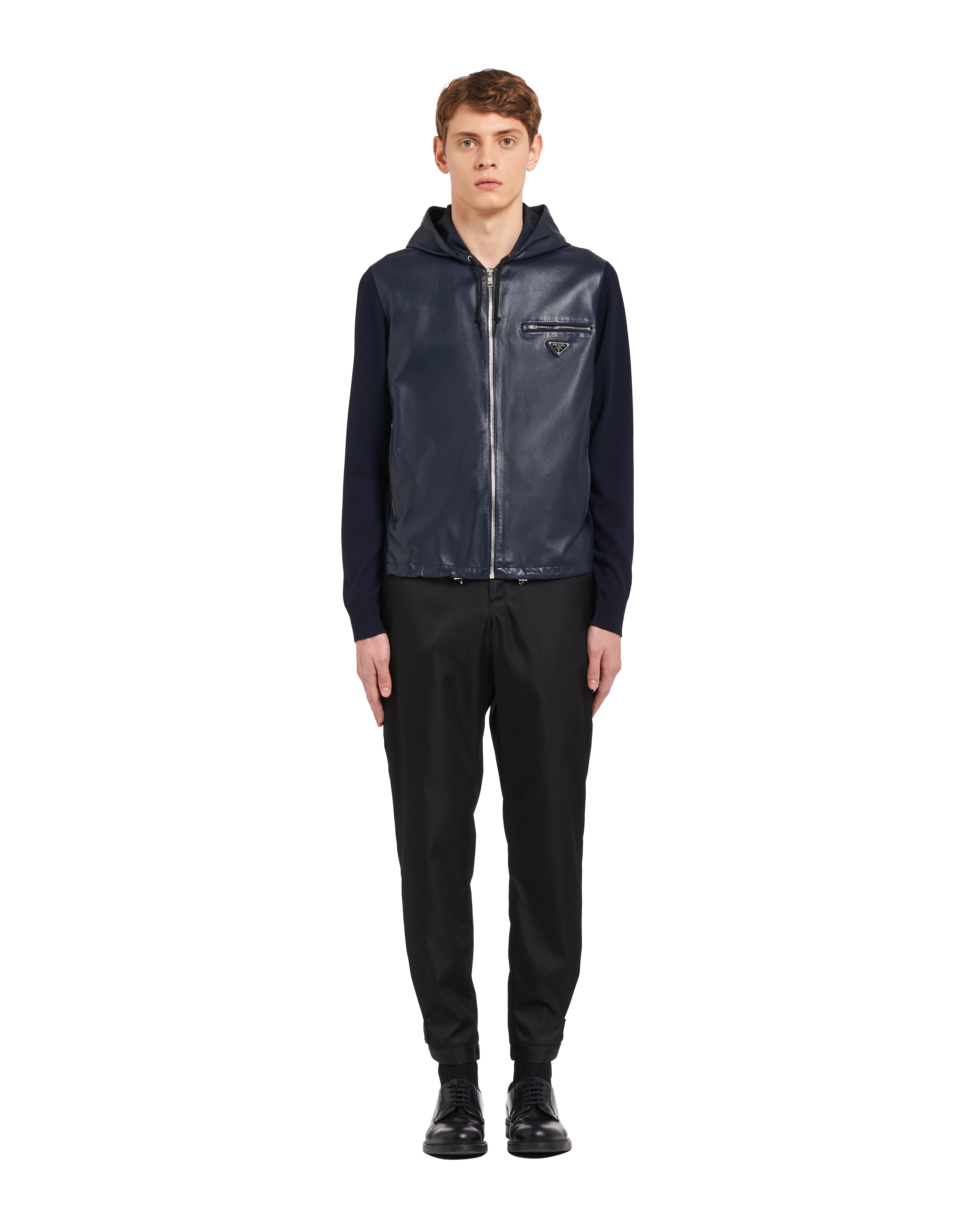 Ultramarine Nappa leather jacket | Prada