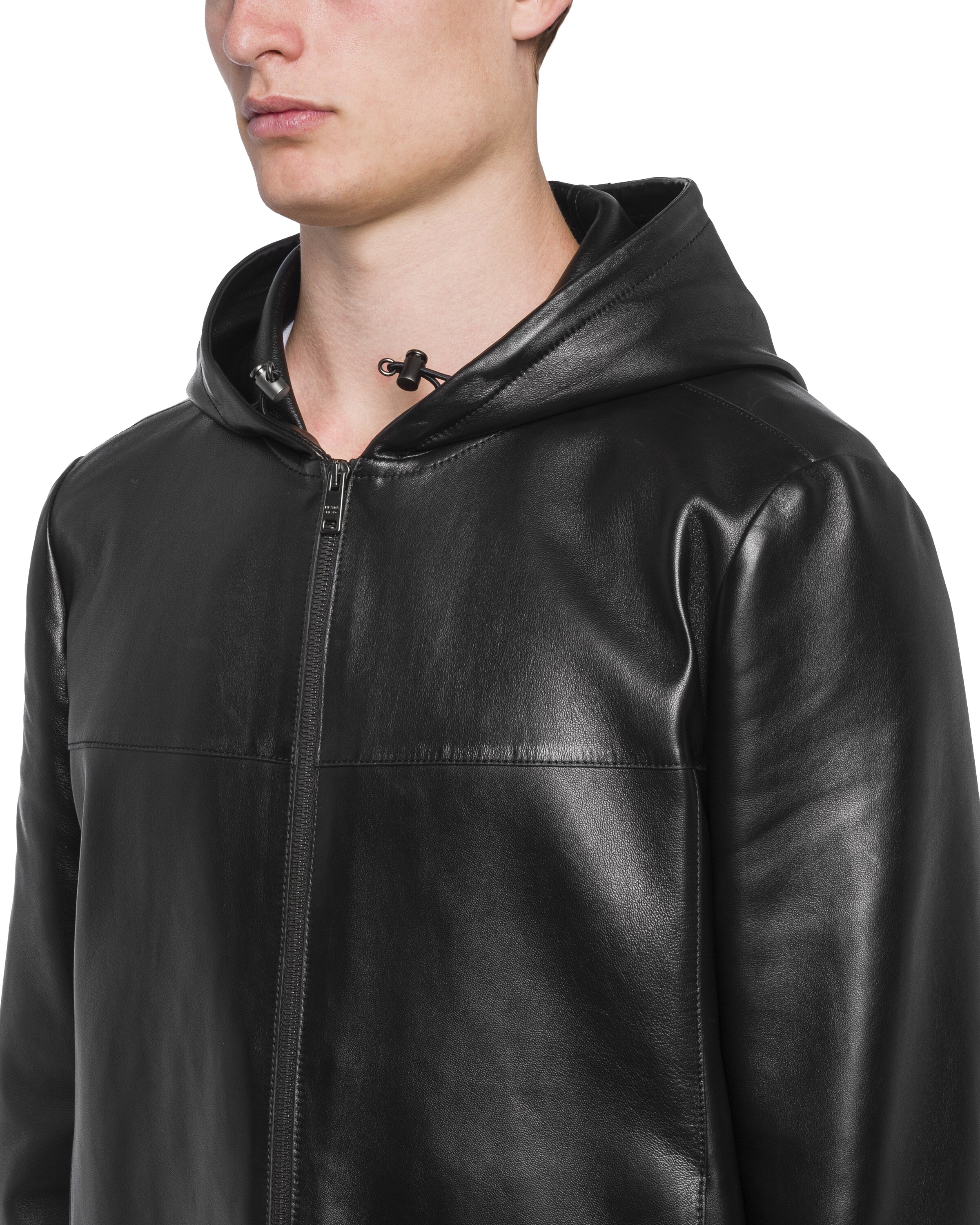 Black Nappa leather jacket | Prada