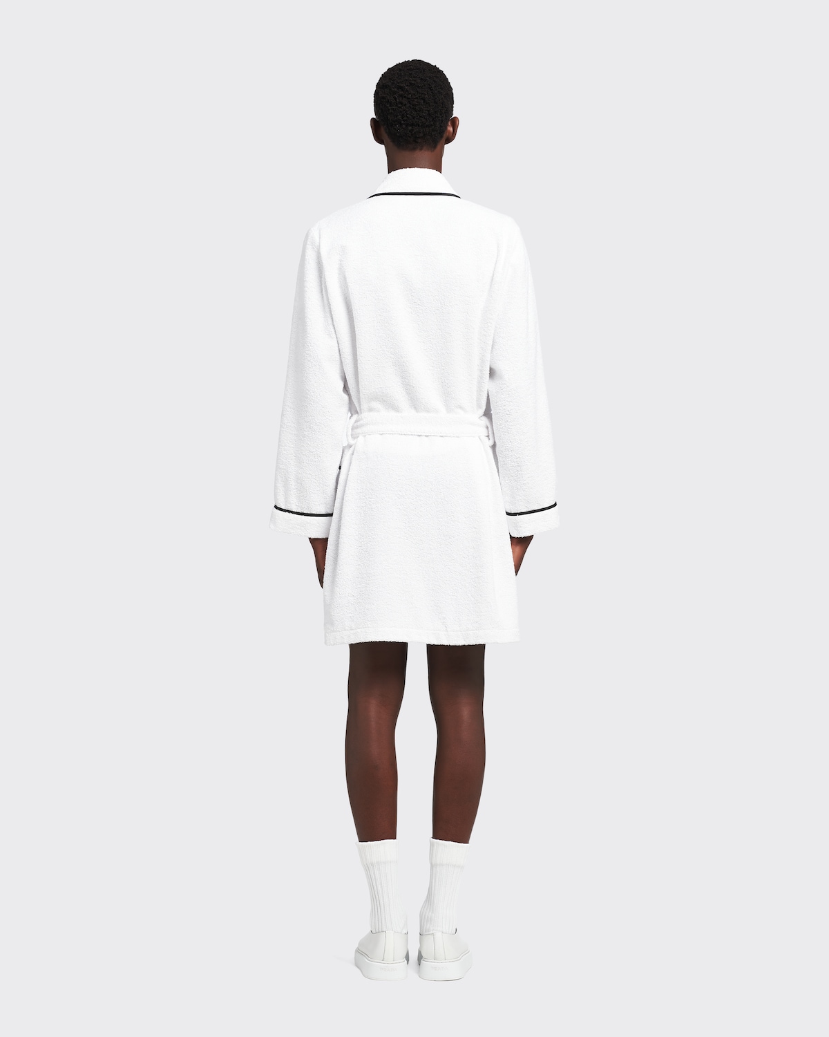 White Cotton Robe | PRADA