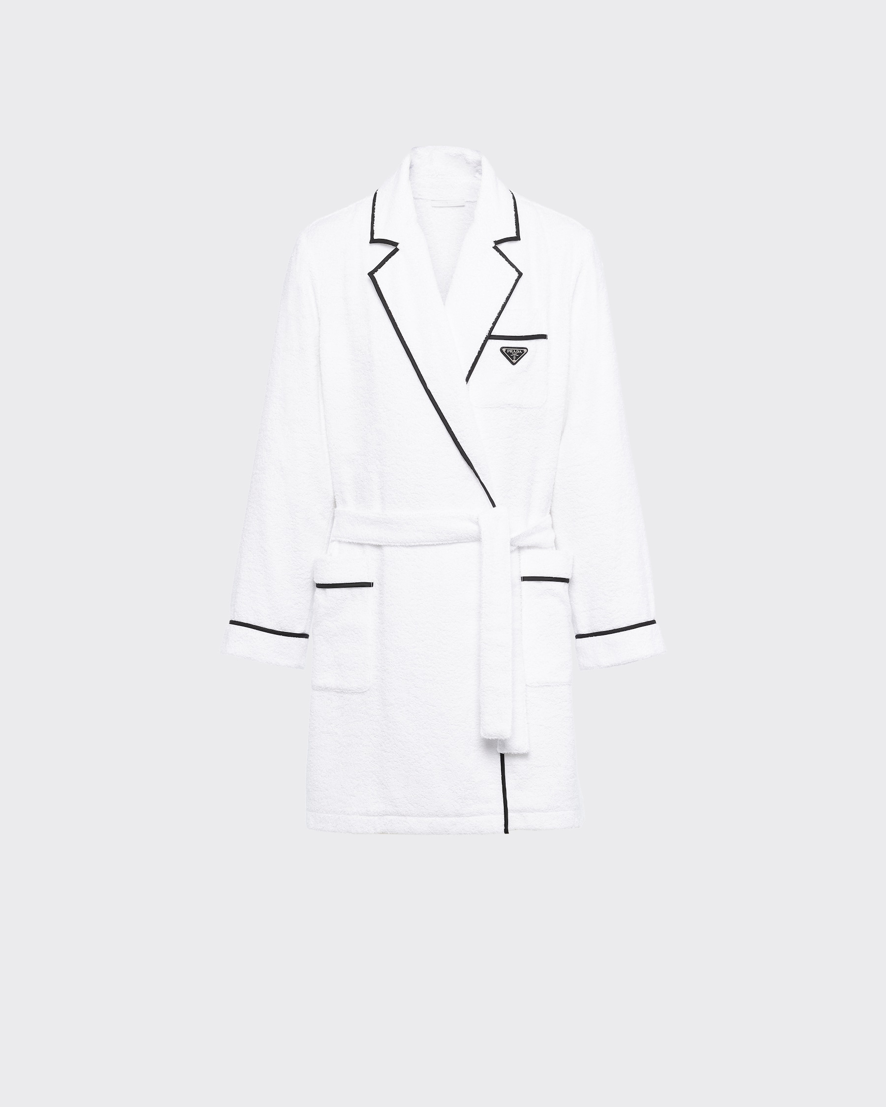 White Cotton Robe | PRADA
